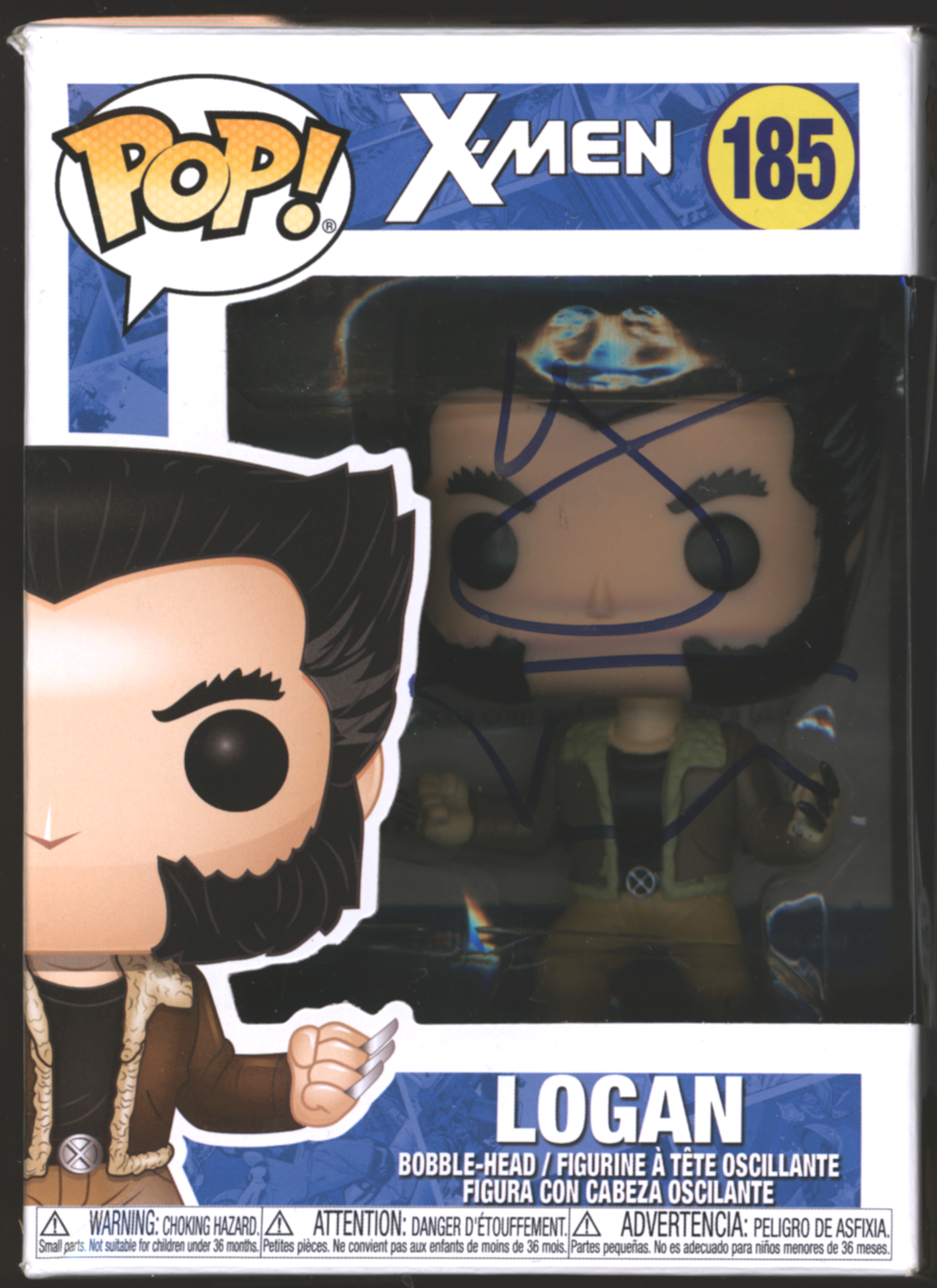 Funko Pop! Logan #185 | X-Men | SIGNED by Hugh Jackman – Marvelous ...
