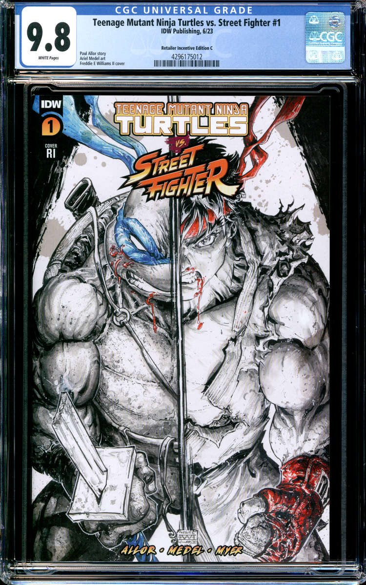 TMNT vs Street Fighter #1 | Freddie E Williams II | 1:100 | CGC 9.8 ...